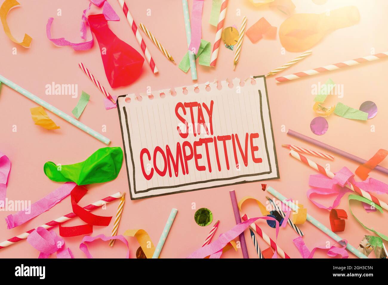 Handwriting text Stay Competitive. Business overview good as or better ...