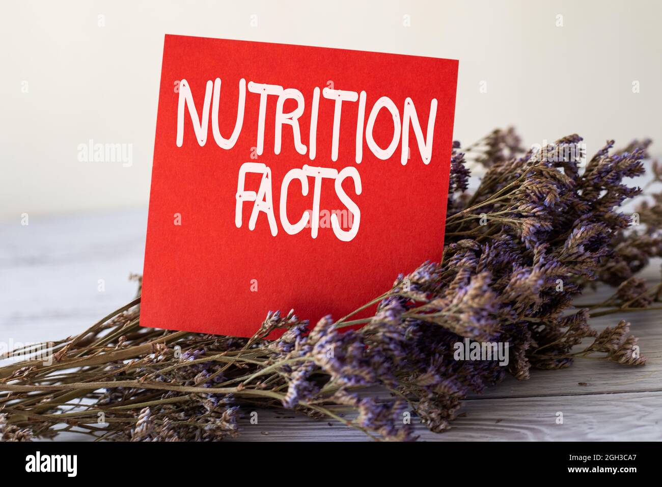 Conceptual display Nutrition Facts, Business concept detailed ...