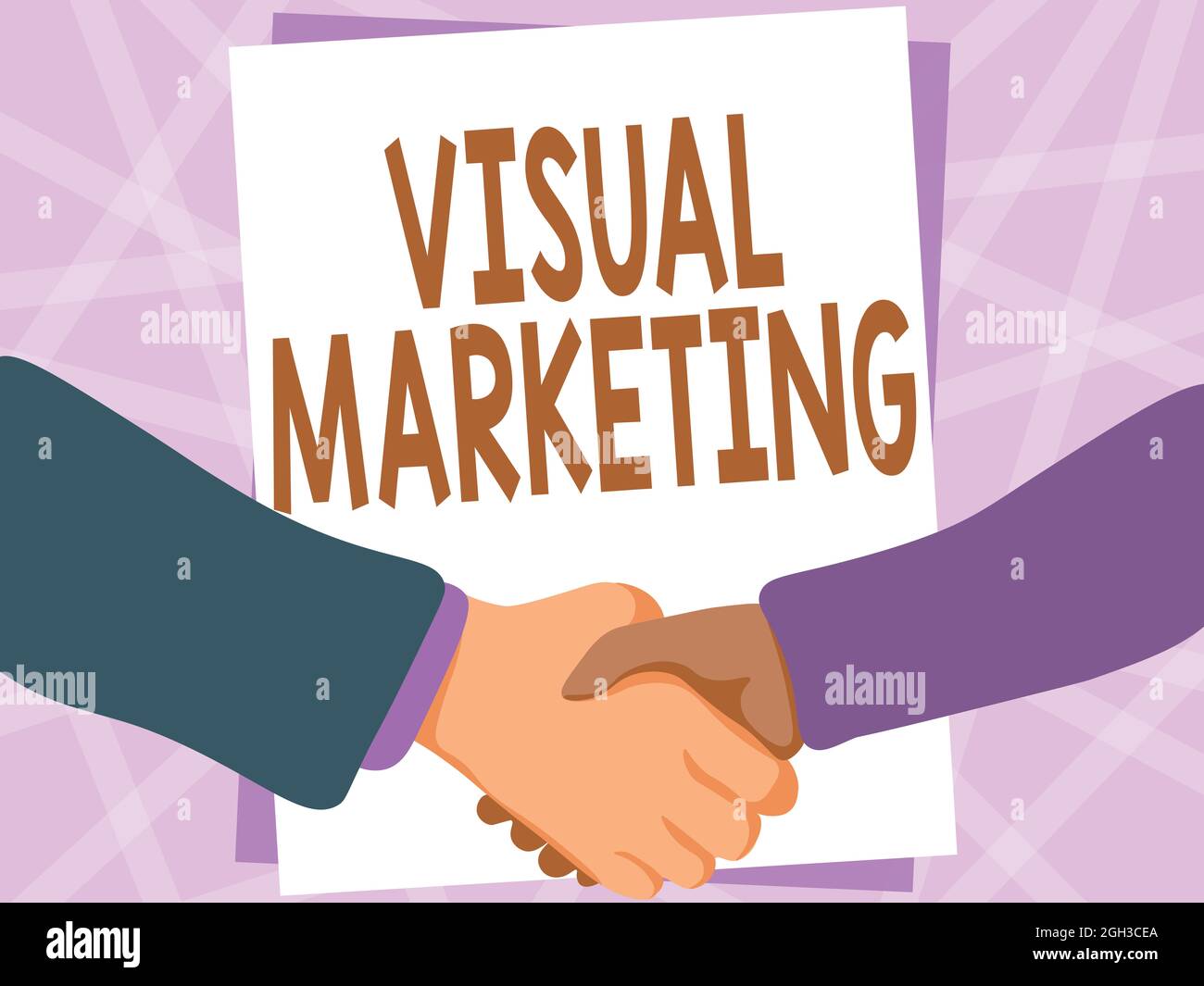 Hand writing sign Visual Marketing. Word for telling the story of your ...