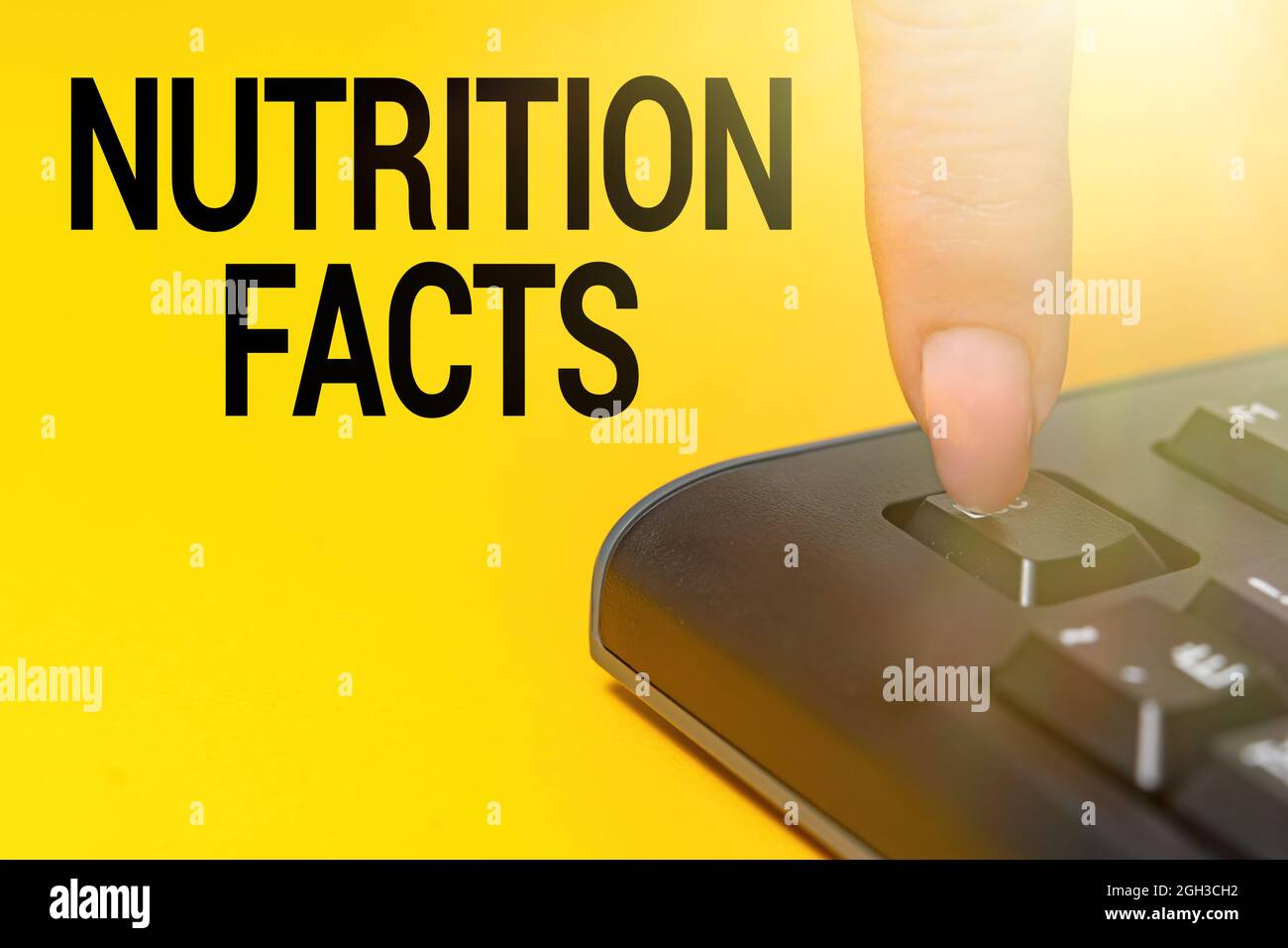 Conceptual display Nutrition Facts, Word Written on detailed ...