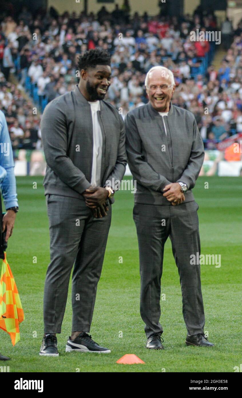 Manchester, UK. 04th Sep, 2021. Soccer Aid Live action featuring Micah ...
