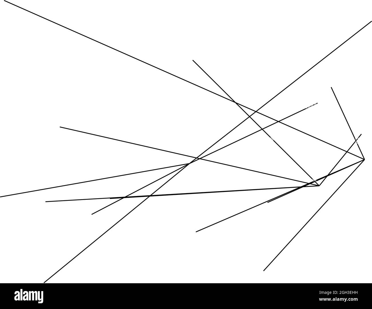 Random structure of angular, geometric lines element. Irregular ...