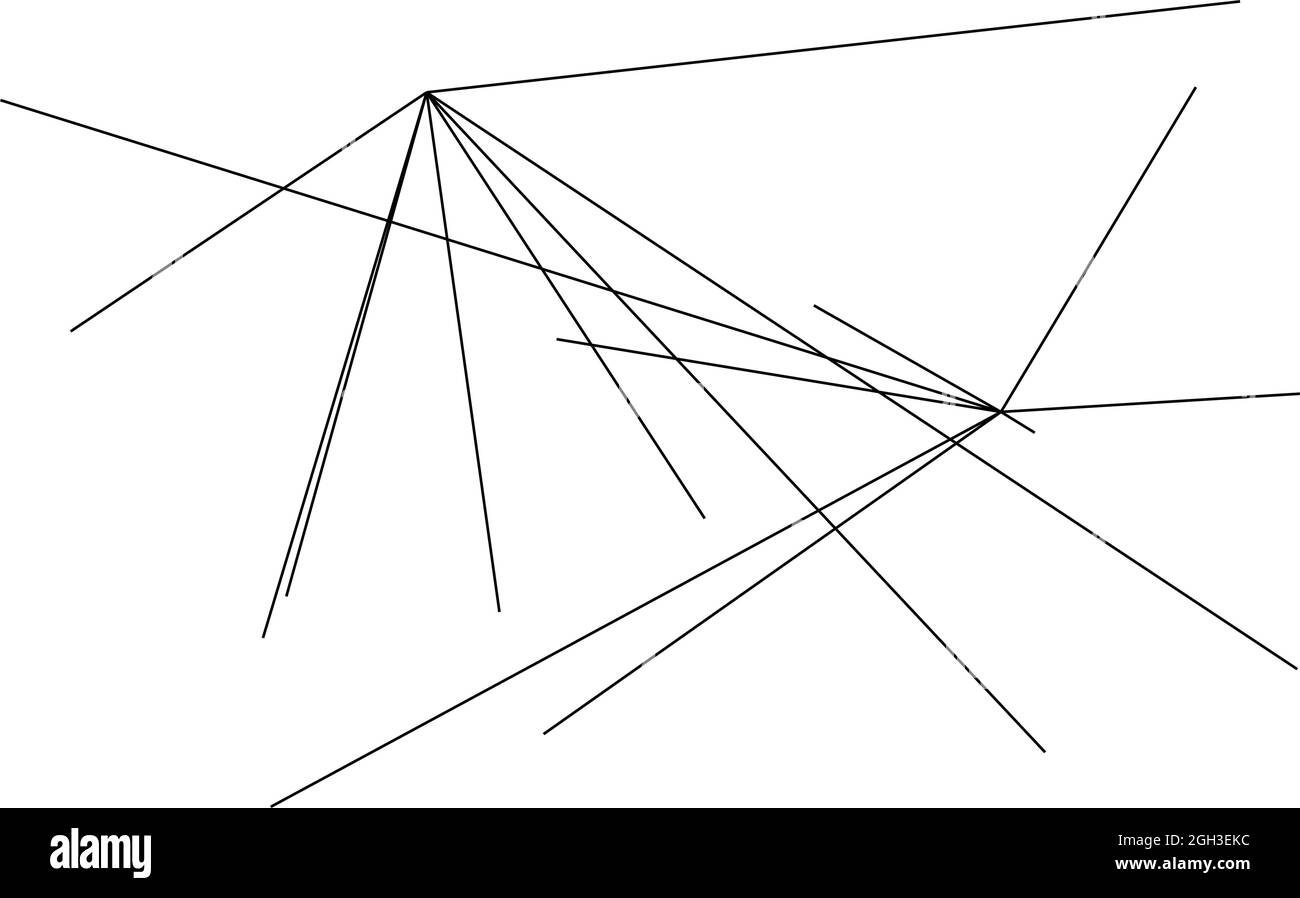 Random structure of angular, geometric lines element. Irregular abstract lines element vector ...