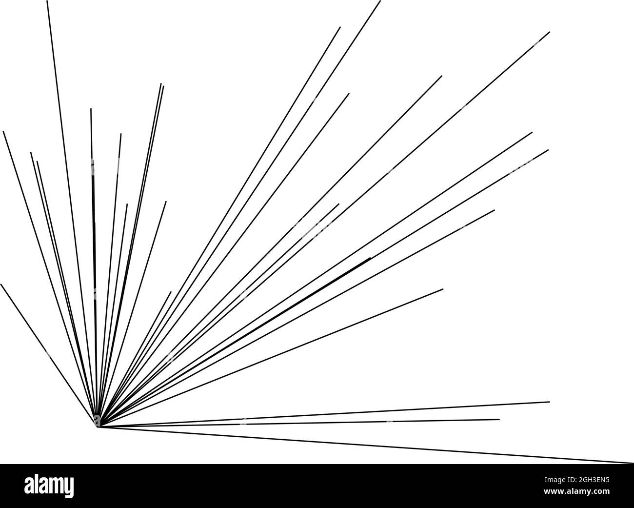 Random structure of angular, geometric lines element. Irregular ...
