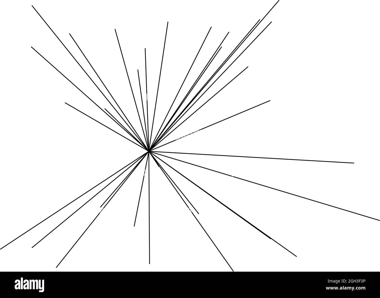 Random structure of angular, geometric lines element. Irregular ...