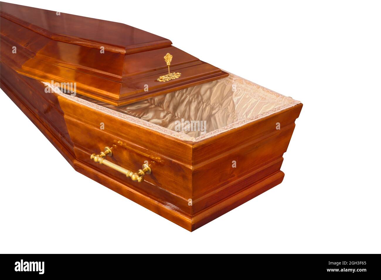 Empty Wooden Casket