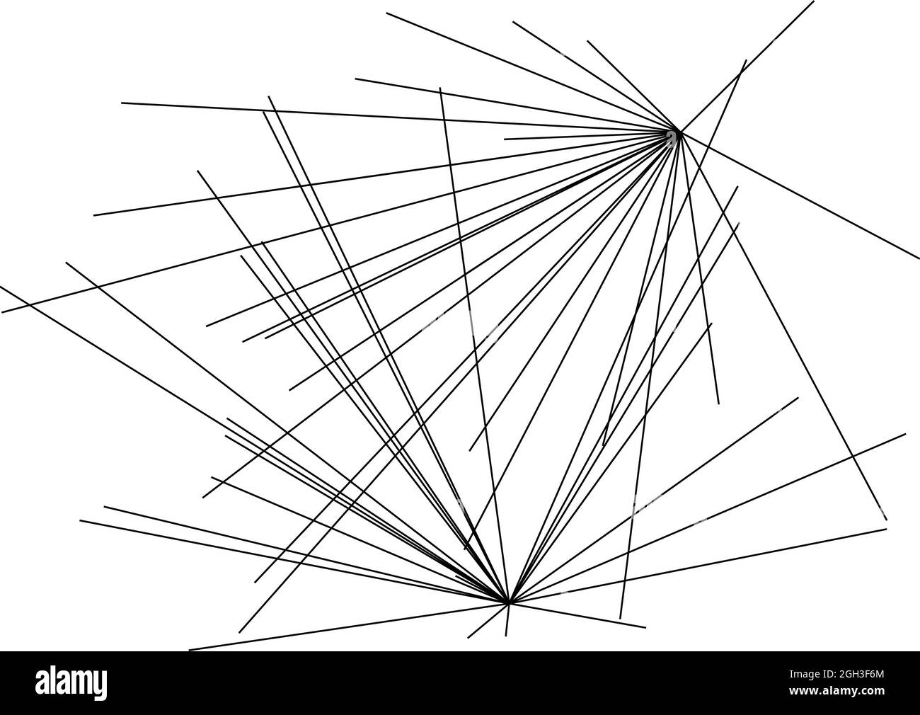 Random structure of angular, geometric lines element. Irregular ...