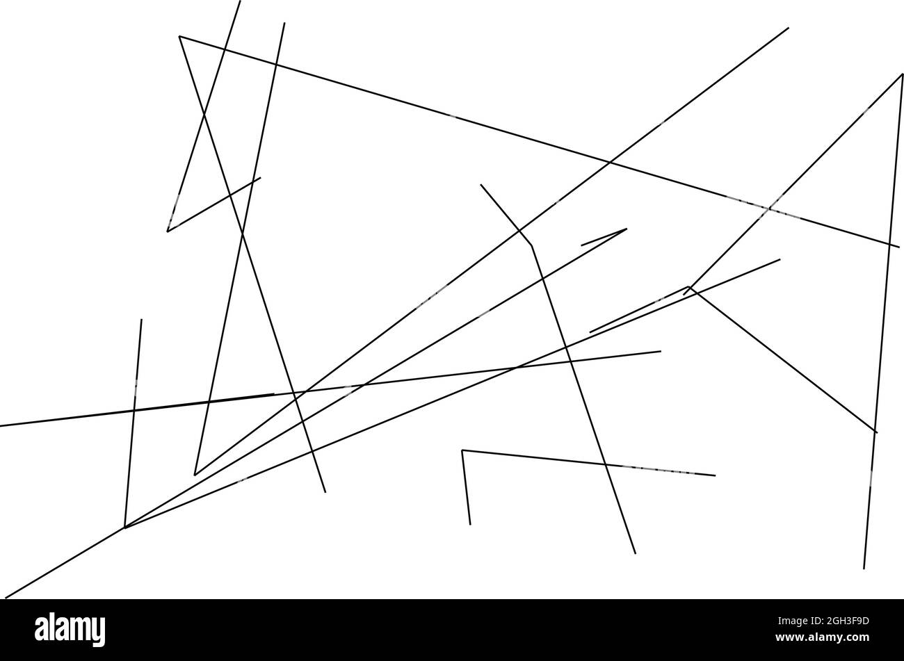 Random structure of angular, geometric lines element. Irregular abstract lines element vector ...