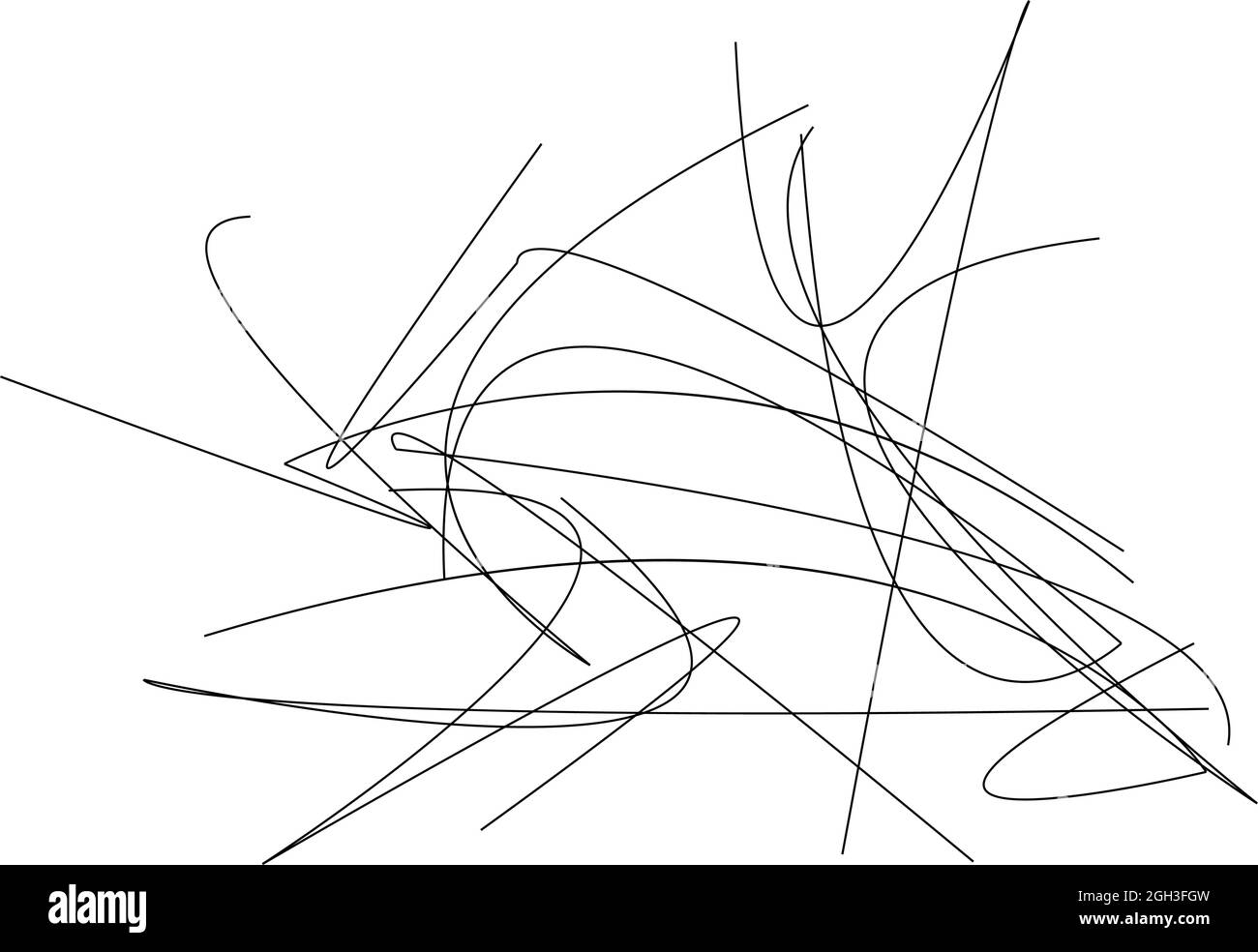 Random curvy, squiggly, tangled lines. Knot, loop, billowy freeform ...