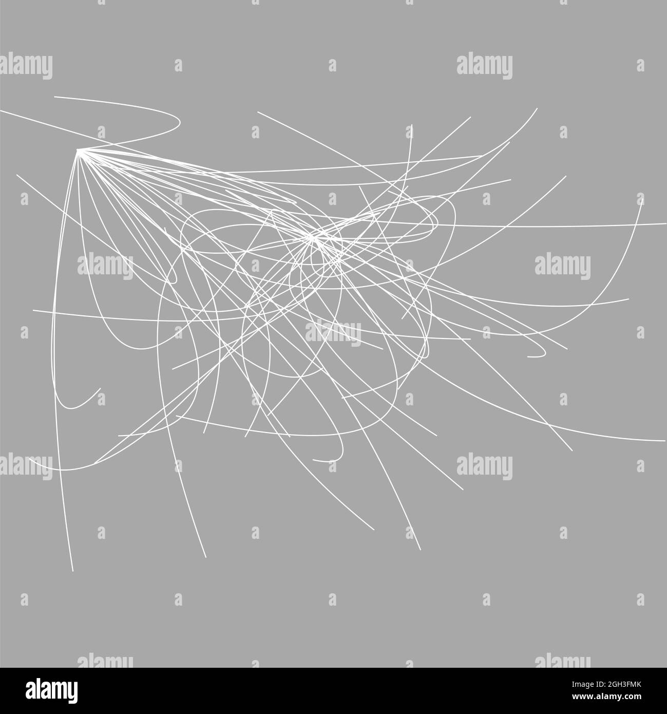 Random curvy, squiggly, tangled lines. Knot, loop, billowy freeform ...