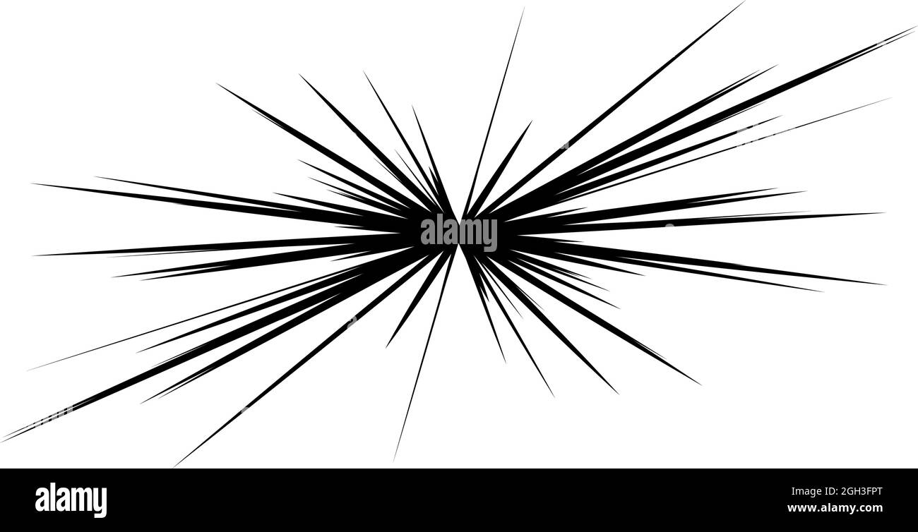 Dynamic, eccentric dynamic comic burst, action trail lines. Explosion ...