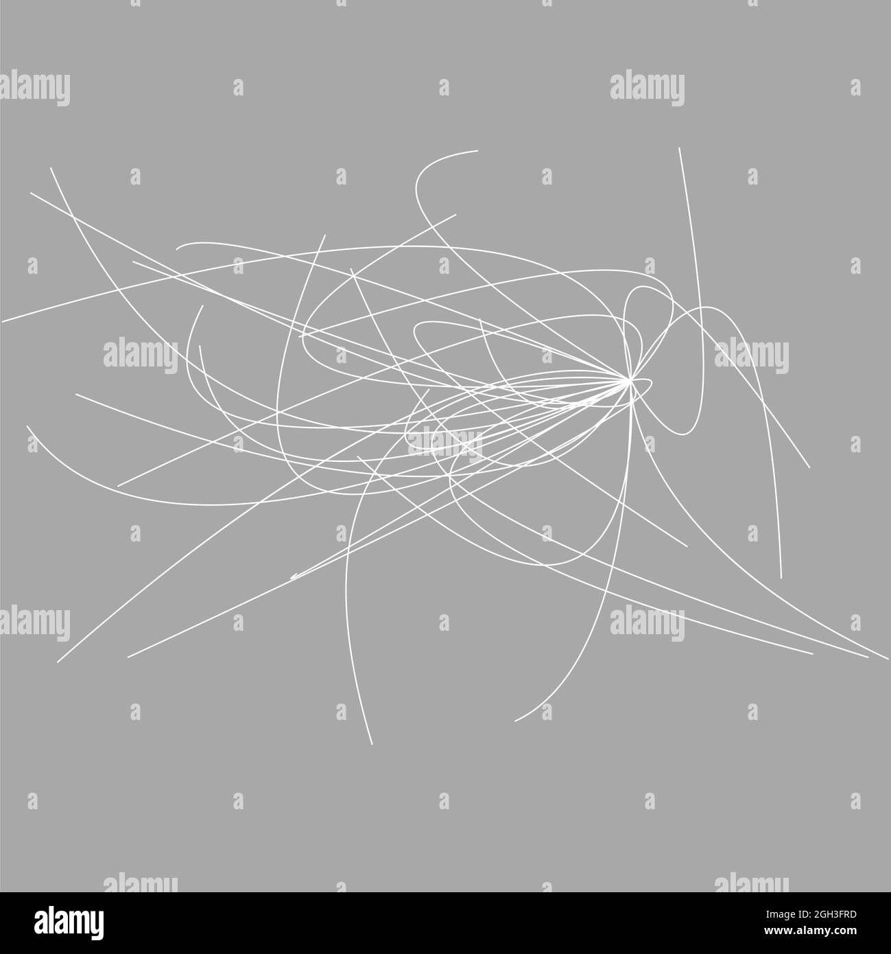 Random curvy, squiggly, tangled lines. Knot, loop, billowy freeform ...