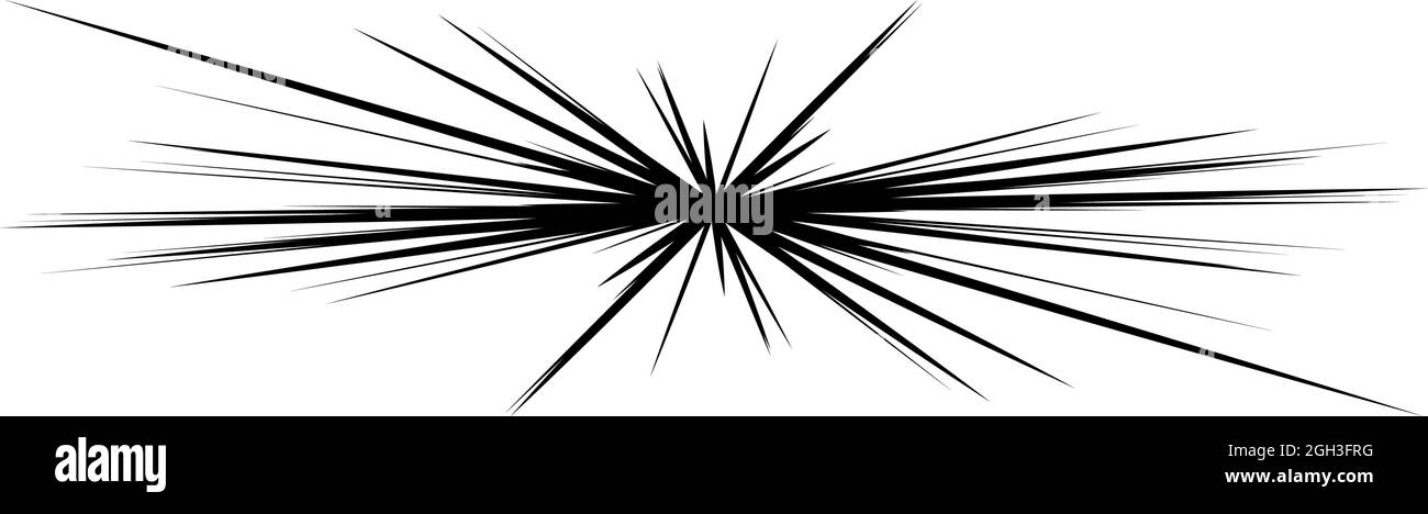 Dynamic, eccentric dynamic comic burst, action trail lines. Explosion ...