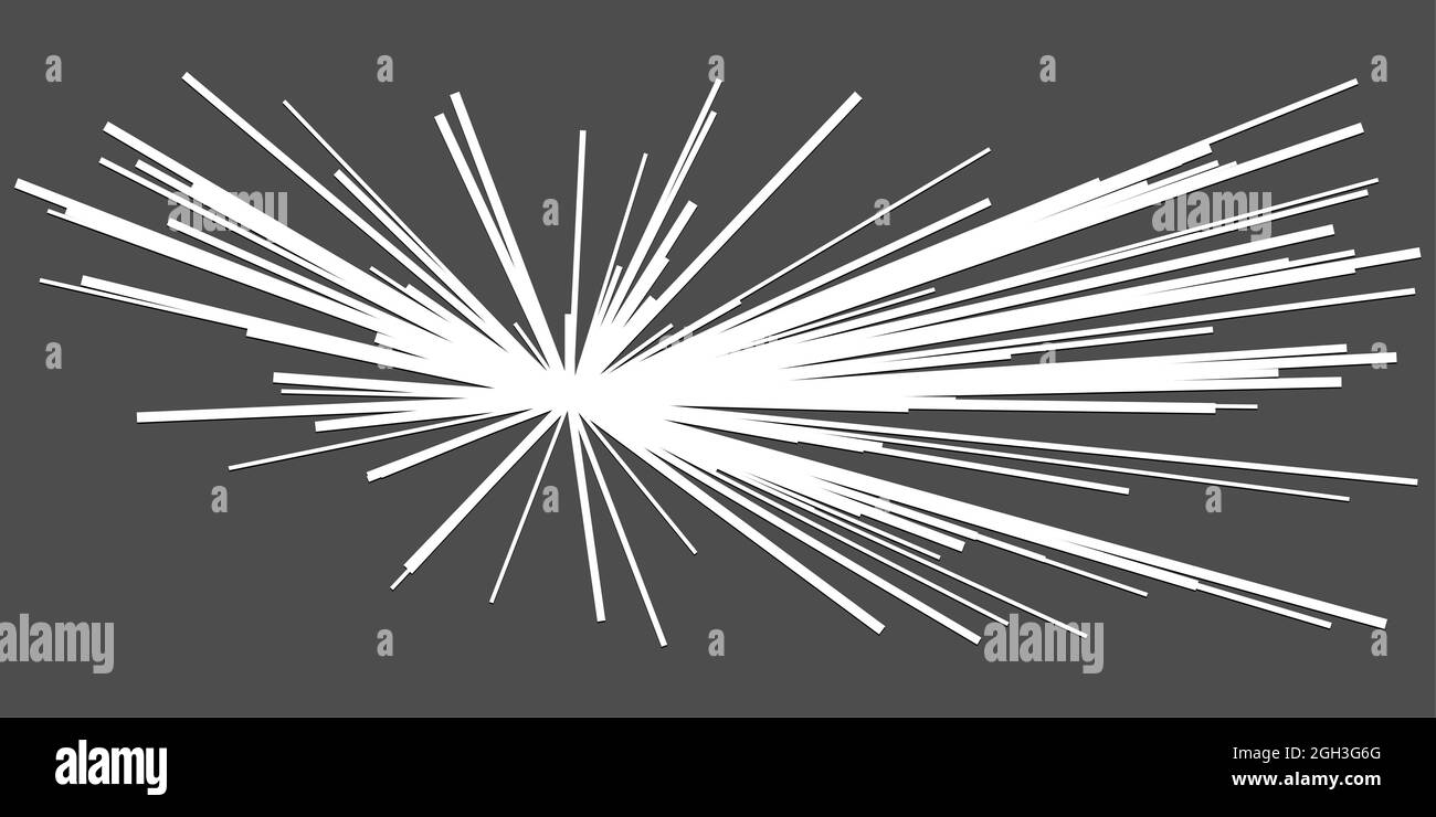 Dynamic, eccentric dynamic comic burst, action trail lines. Explosion ...