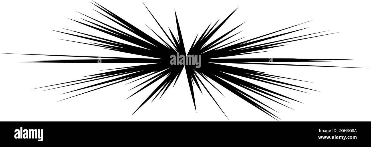 Dynamic, eccentric dynamic comic burst, action trail lines. Explosion ...