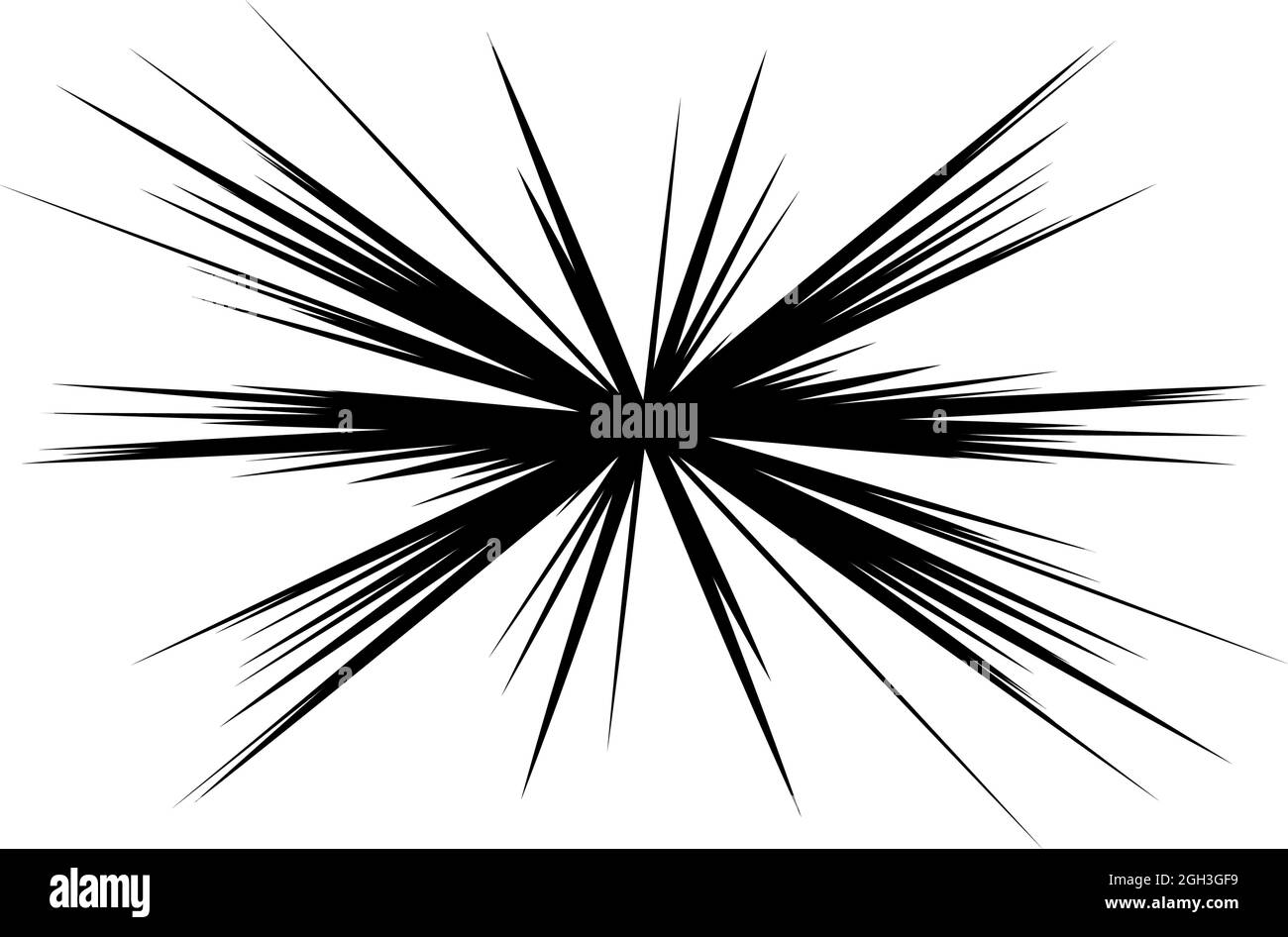 Dynamic, eccentric dynamic comic burst, action trail lines. Explosion, sparkle, spark element ...