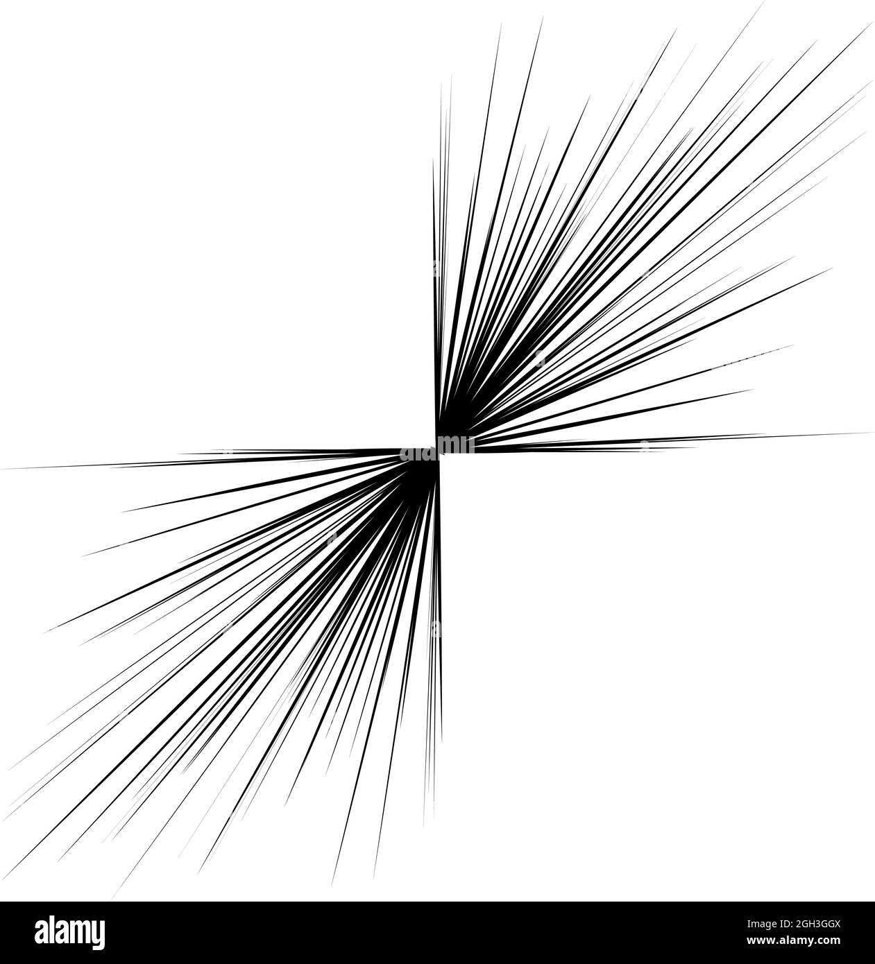 Radial, radiating dynamic rays, beams lines. Starburst, sunburst ...