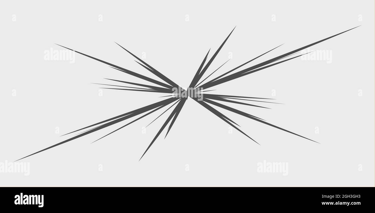 Dynamic, eccentric dynamic comic burst, action trail lines. Explosion ...