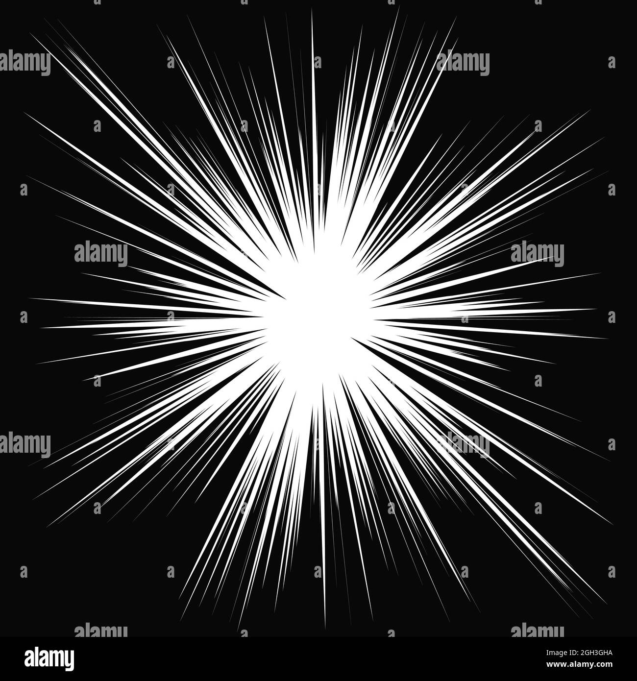 Radial, radiating dynamic rays, beams lines. Starburst, sunburst ...