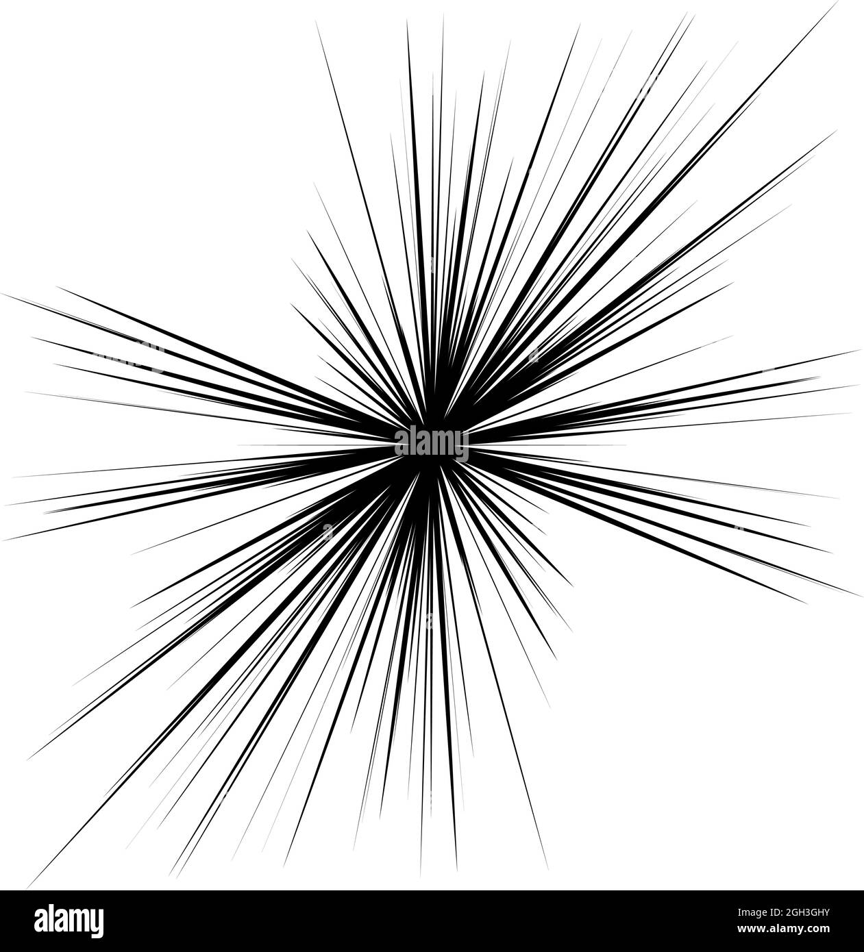 Radial, radiating dynamic rays, beams lines. Starburst, sunburst ...