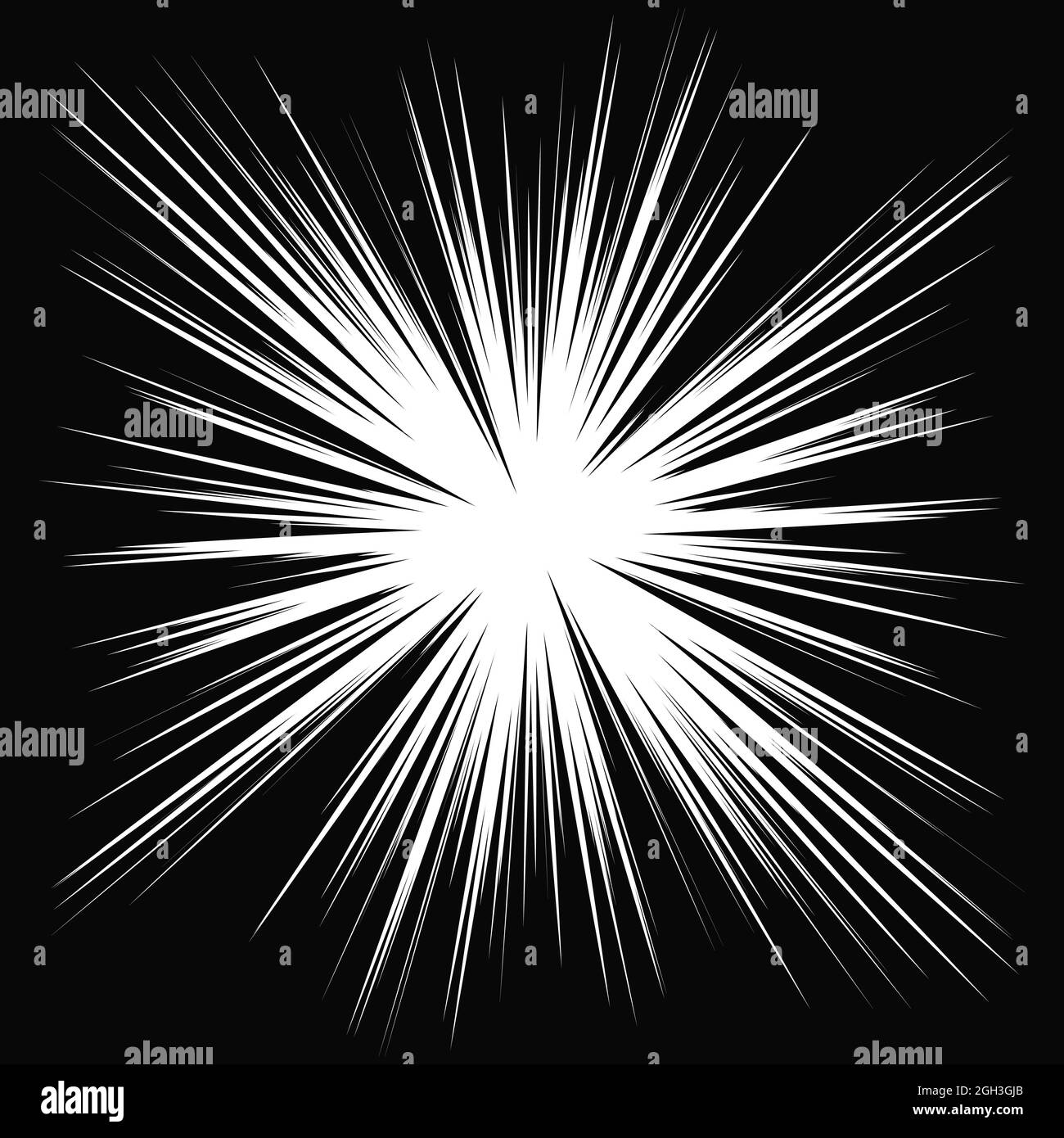 Radial, radiating dynamic rays, beams lines. Starburst, sunburst ...