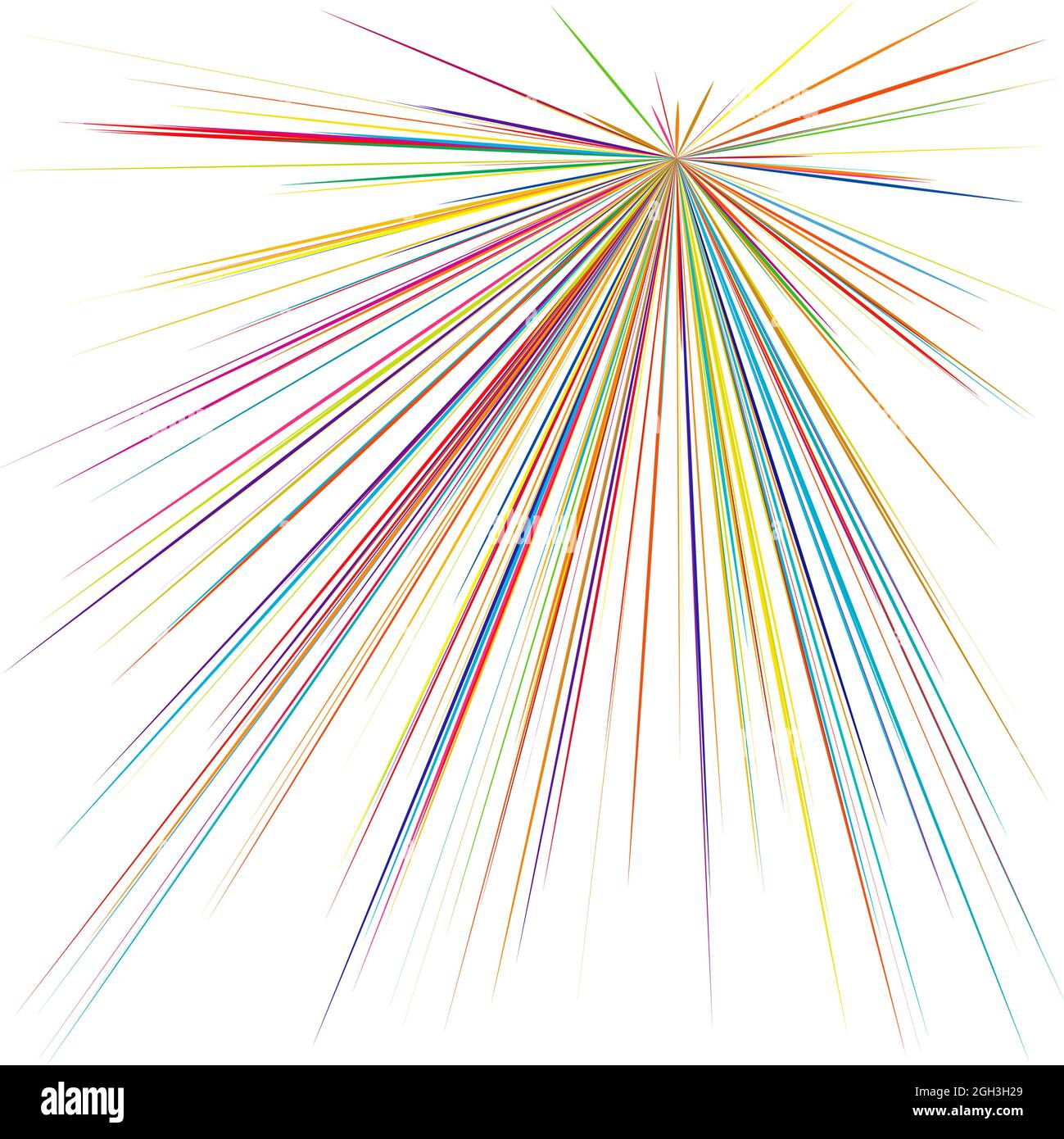 Radial, radiating dynamic rays, beams lines. Starburst, sunburst ...