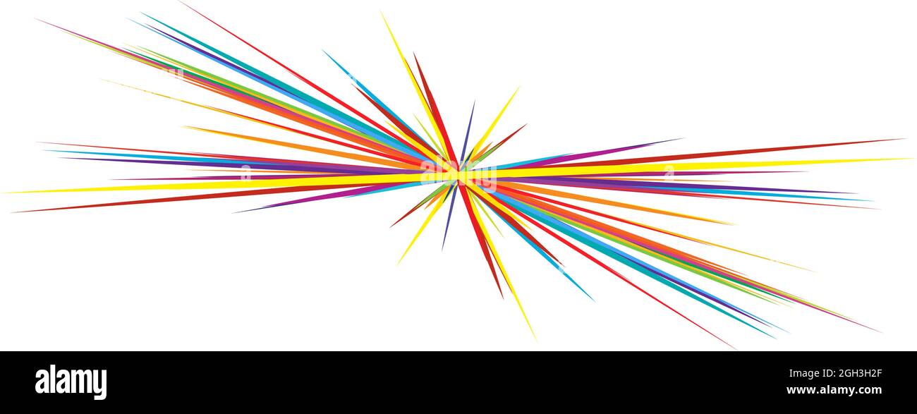 Dynamic, eccentric dynamic comic burst, action trail lines. Explosion ...