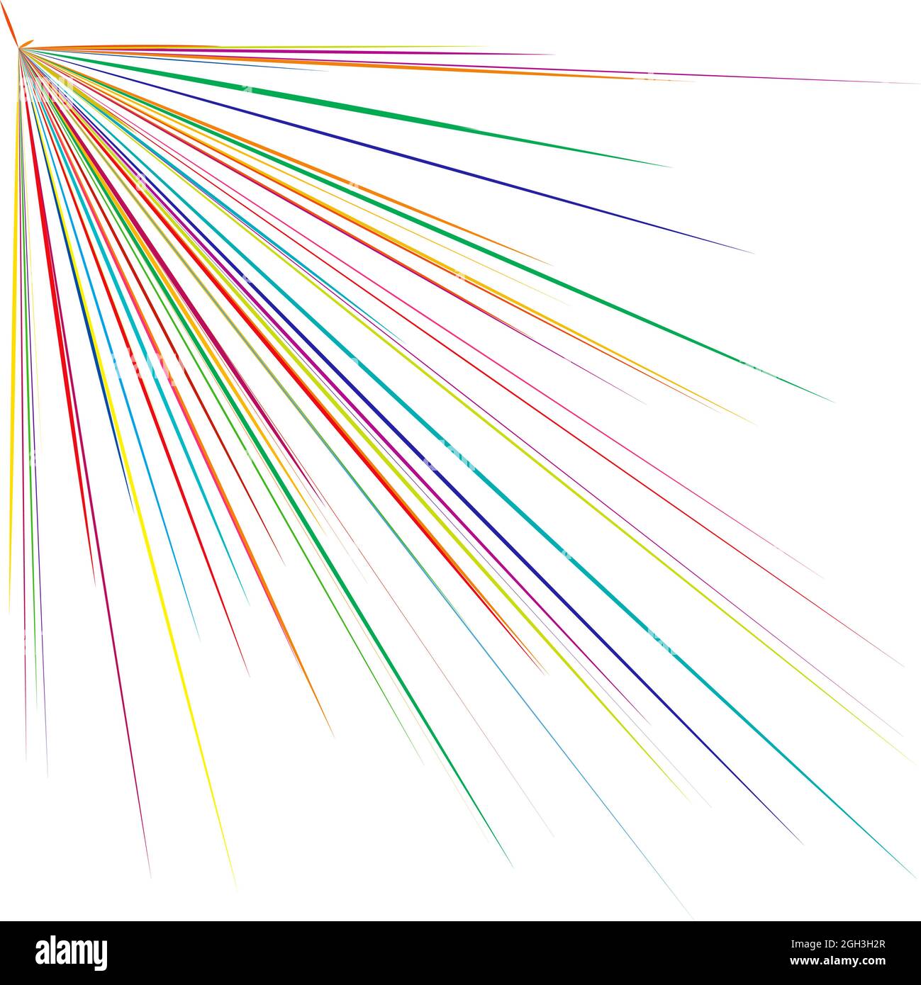 Radial, radiating dynamic rays, beams lines. Starburst, sunburst ...