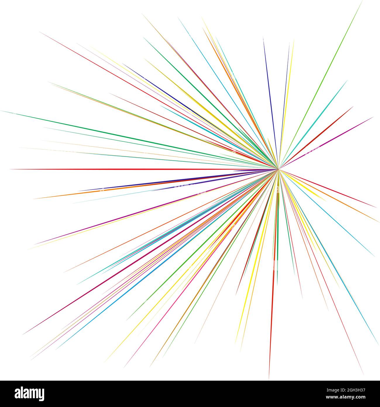 Radial, radiating dynamic rays, beams lines. Starburst, sunburst ...
