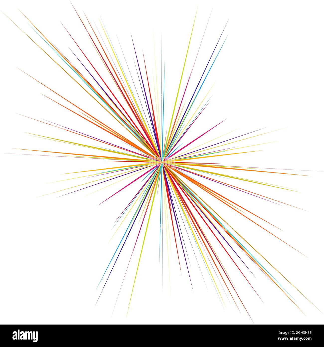 Radial, radiating dynamic rays, beams lines. Starburst, sunburst ...