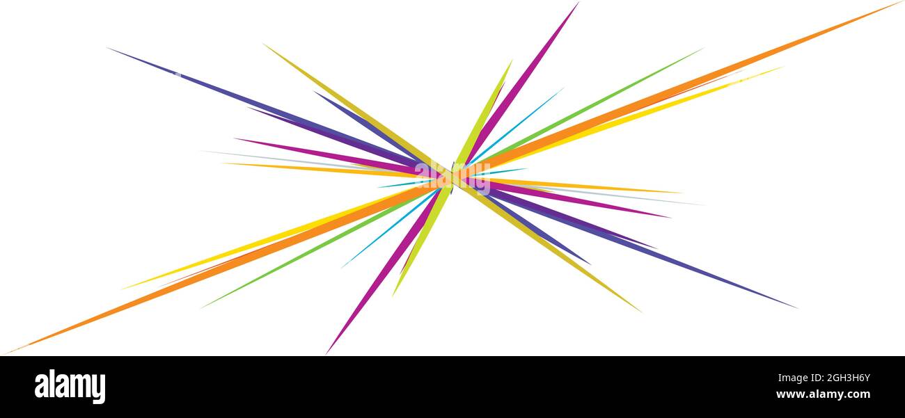 Dynamic, eccentric dynamic comic burst, action trail lines. Explosion ...