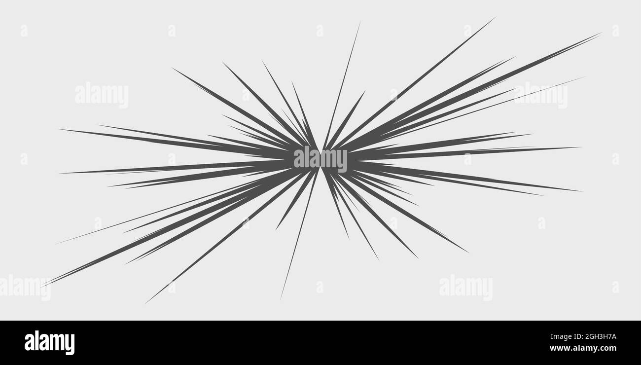 Dynamic, eccentric dynamic comic burst, action trail lines. Explosion ...