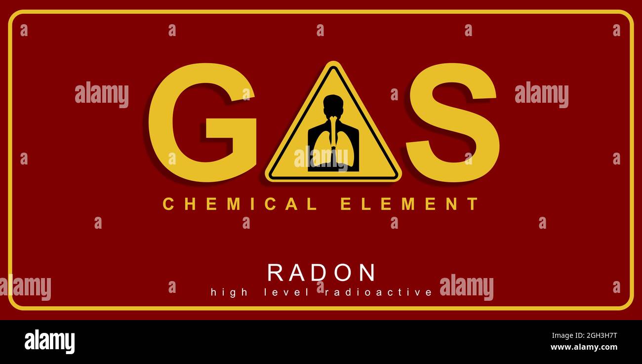 Severe alert message. RADON GAS, a contaminant that affects indoor AIR ...