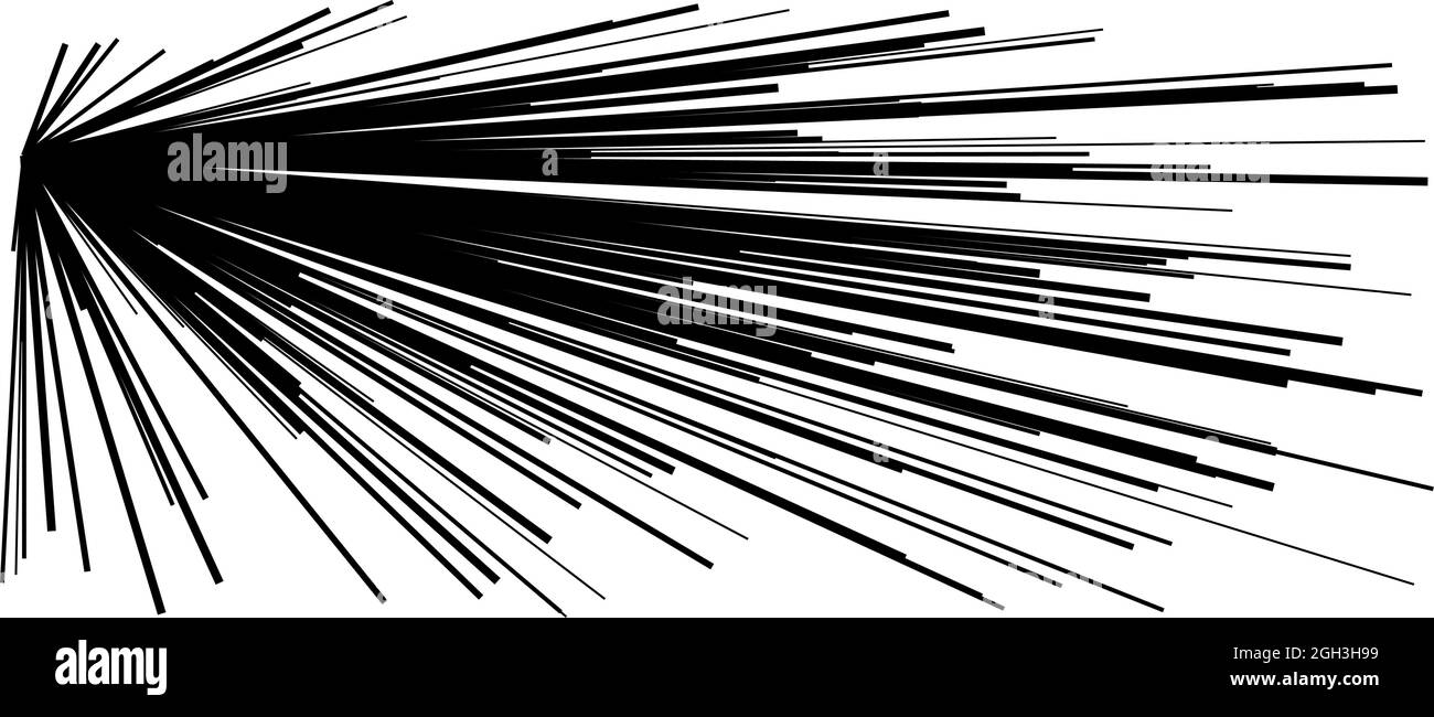 Dynamic, eccentric dynamic comic burst, action trail lines. Explosion ...