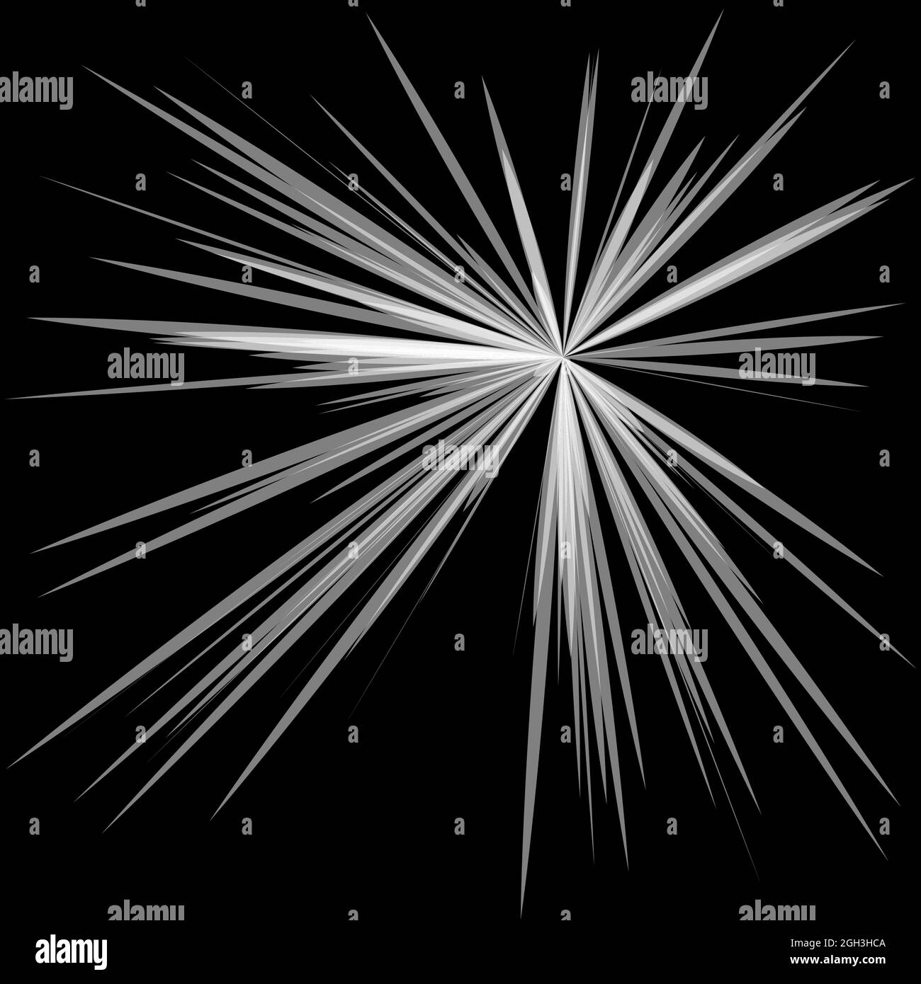 Radial, radiating dynamic rays, beams lines. Starburst, sunburst ...