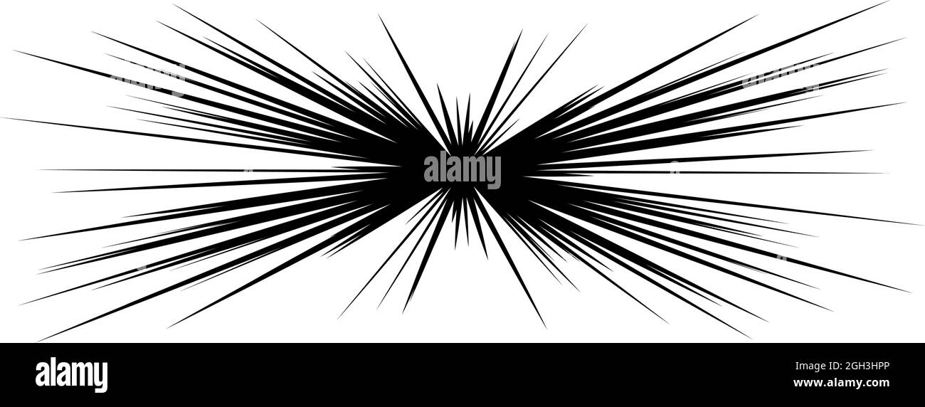 Dynamic, eccentric dynamic comic burst, action trail lines. Explosion ...