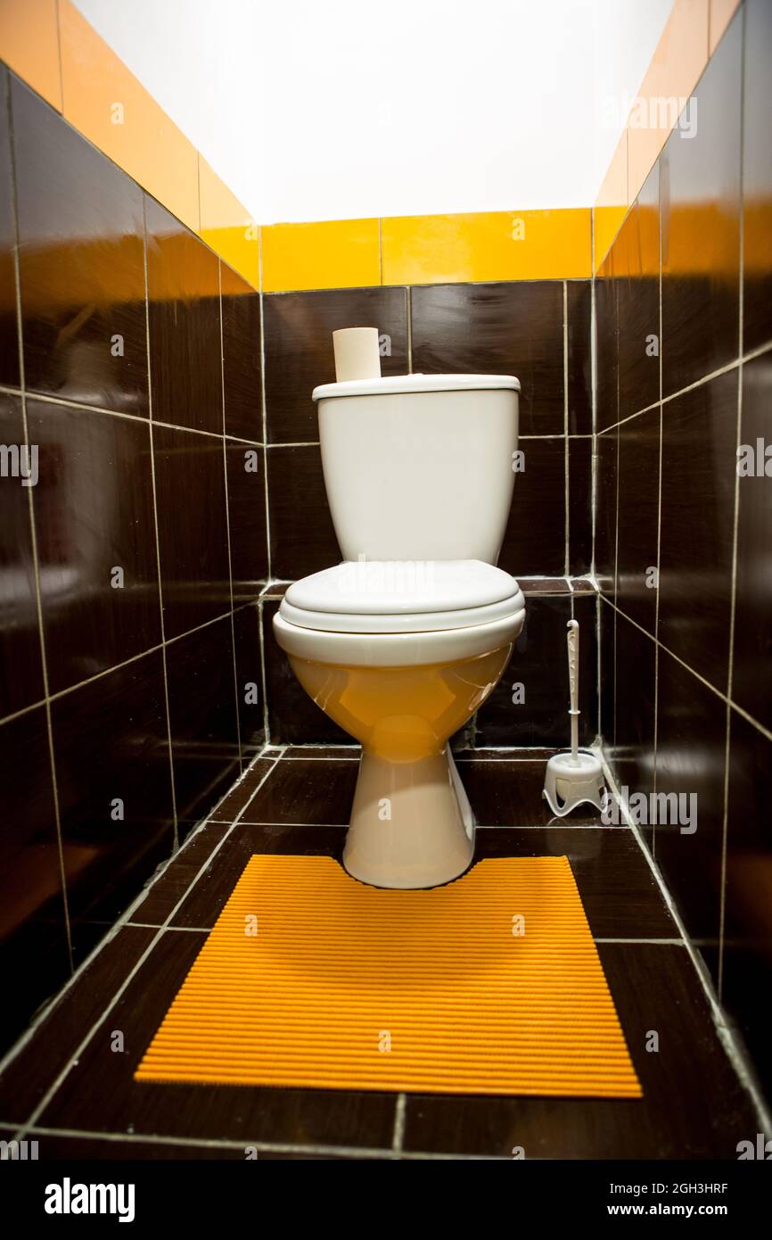 Classic toilet interior Stock Photo - Alamy