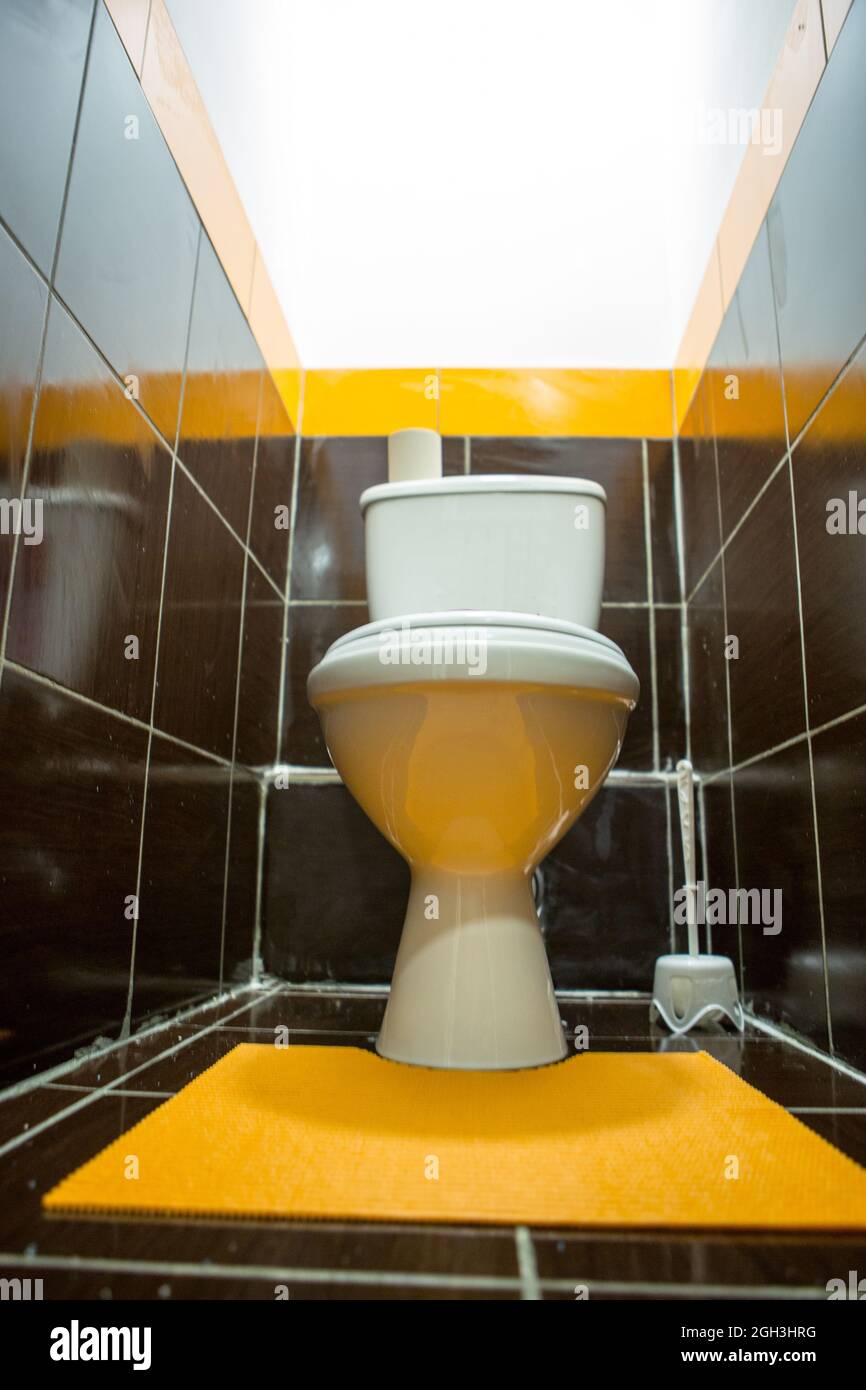 Classic toilet interior Stock Photo - Alamy