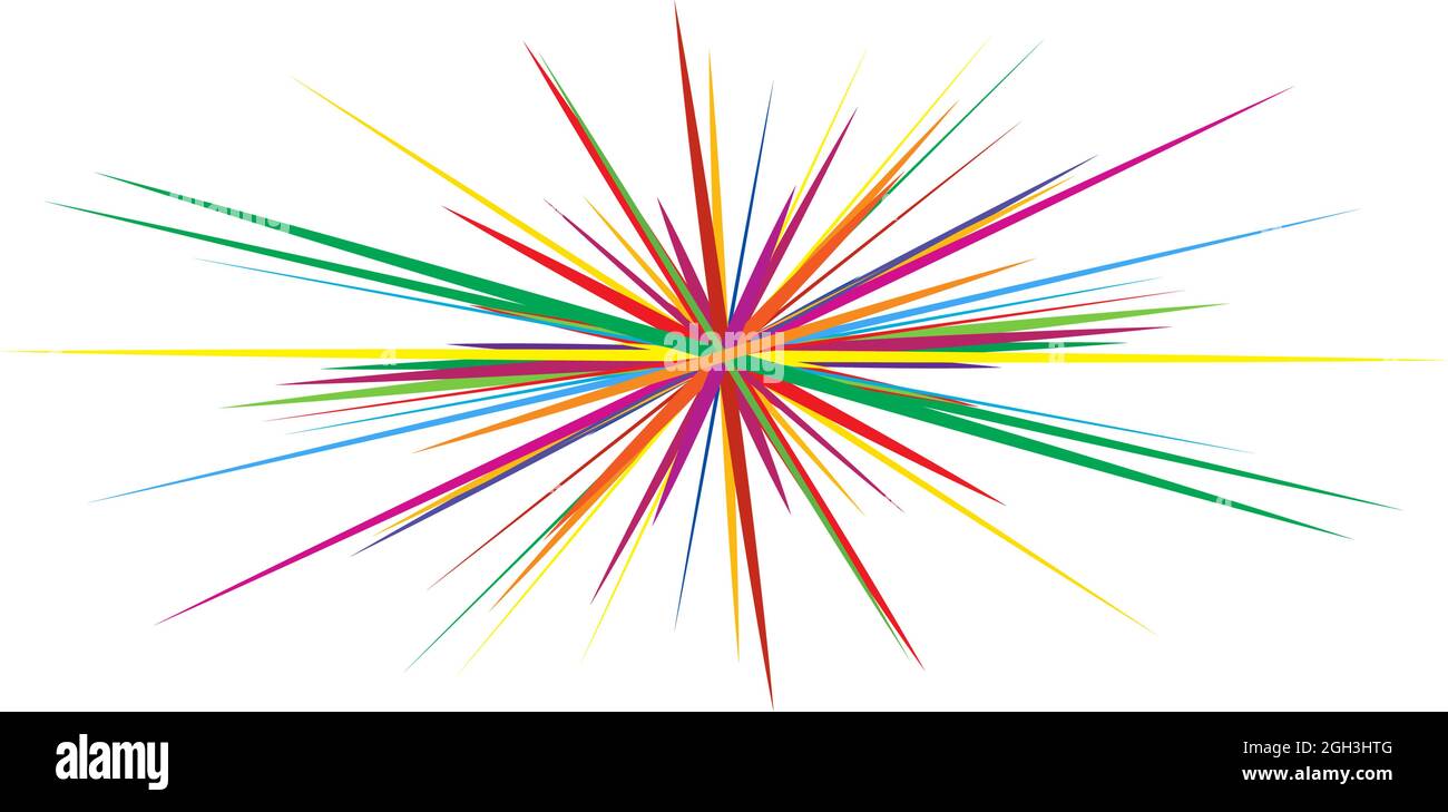 Dynamic, eccentric dynamic comic burst, action trail lines. Explosion ...