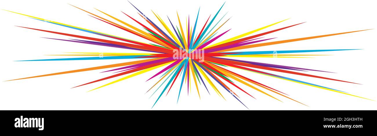 Dynamic, eccentric dynamic comic burst, action trail lines. Explosion ...