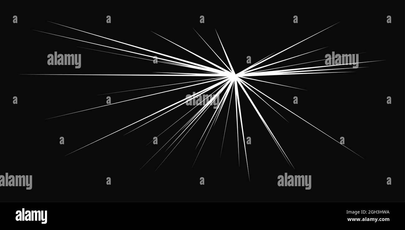 Dynamic, eccentric dynamic comic burst, action trail lines. Explosion ...