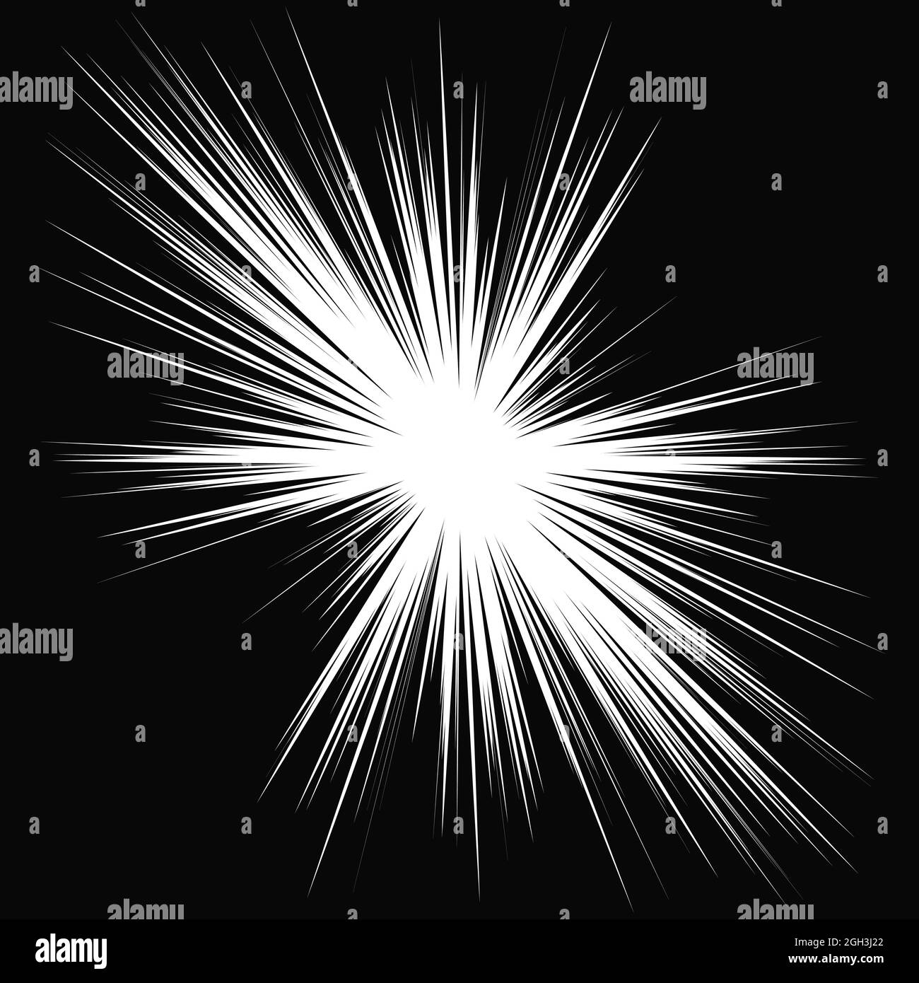 Radial, radiating dynamic rays, beams lines. Starburst, sunburst ...