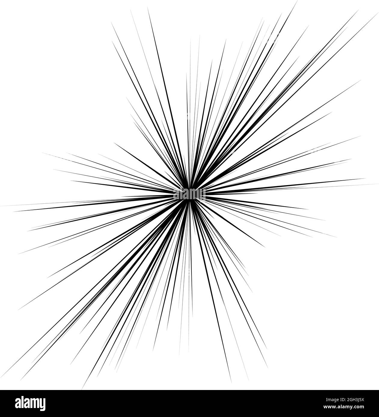Radial, radiating dynamic rays, beams lines. Starburst, sunburst ...