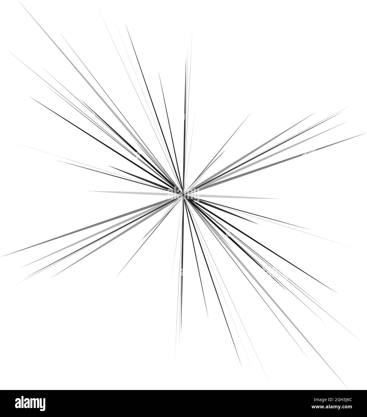 Radial, radiating dynamic rays, beams lines. Starburst, sunburst ...