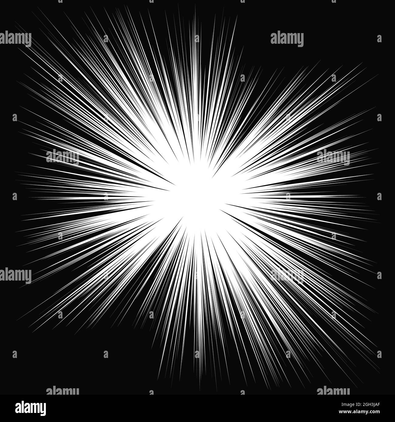 Radial, radiating dynamic rays, beams lines. Starburst, sunburst ...