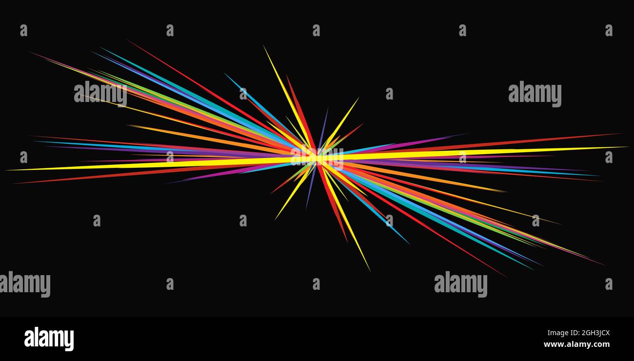 Dynamic, eccentric dynamic comic burst, action trail lines. Explosion ...