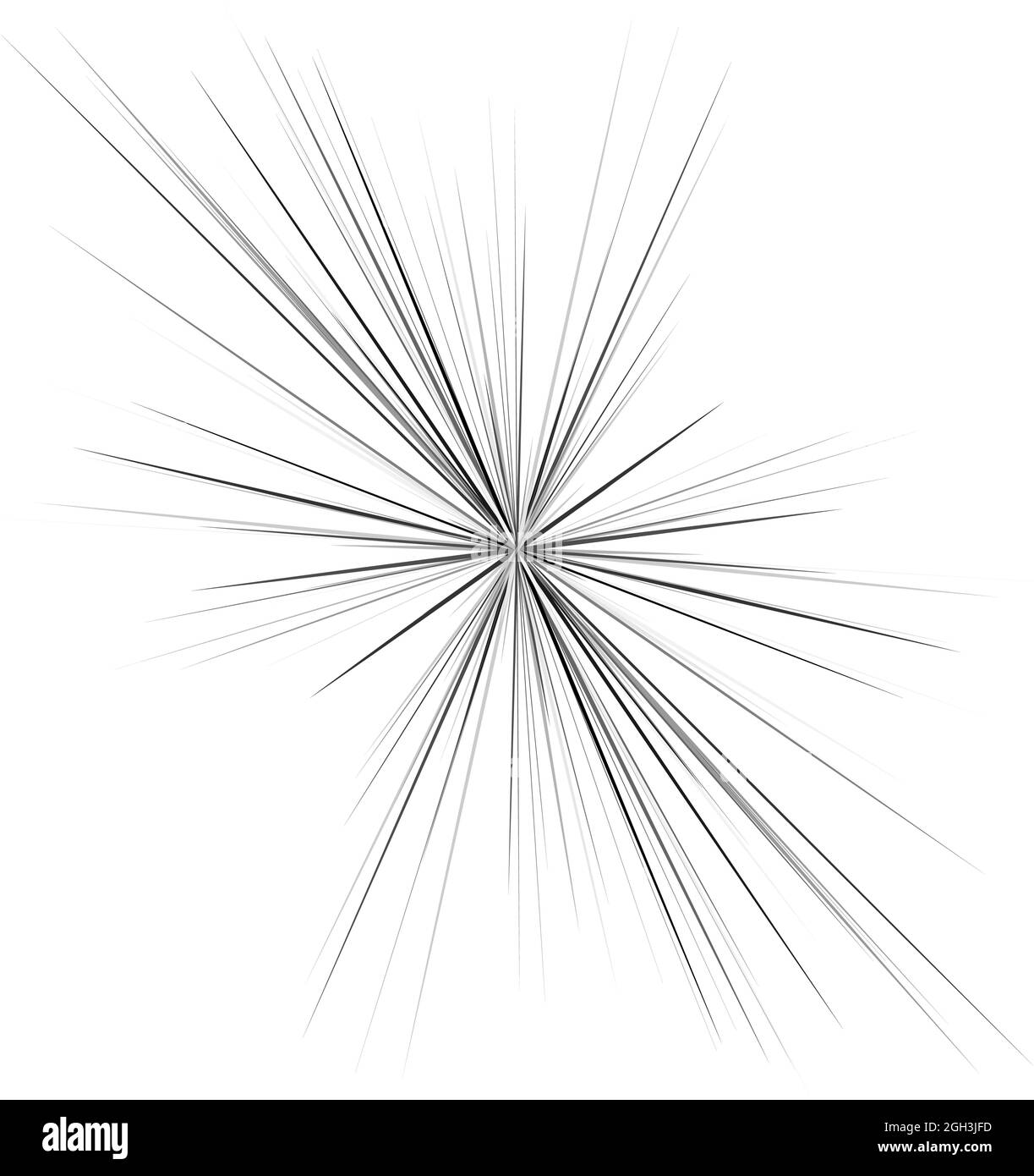 Radial, radiating dynamic rays, beams lines. Starburst, sunburst ...