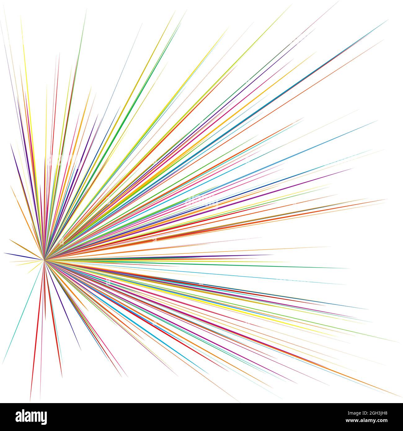 Radial, radiating dynamic rays, beams lines. Starburst, sunburst ...