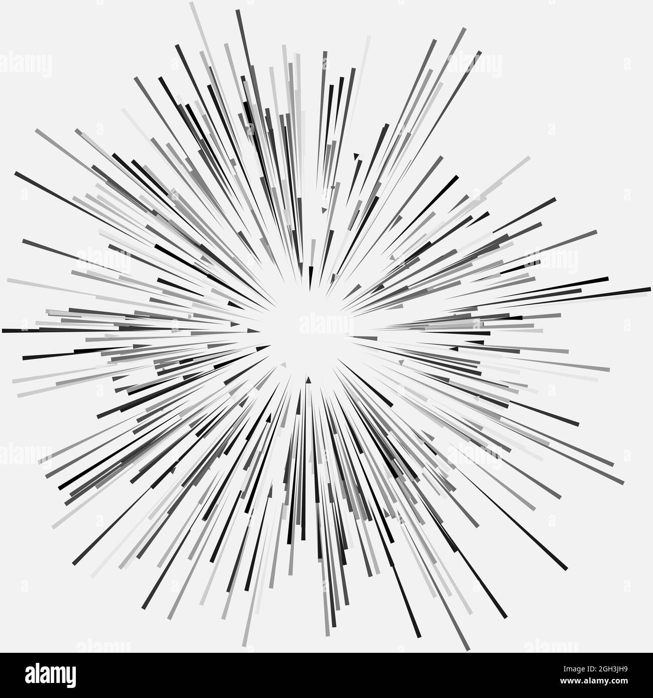 Radial, radiating dynamic rays, beams lines. Starburst, sunburst ...