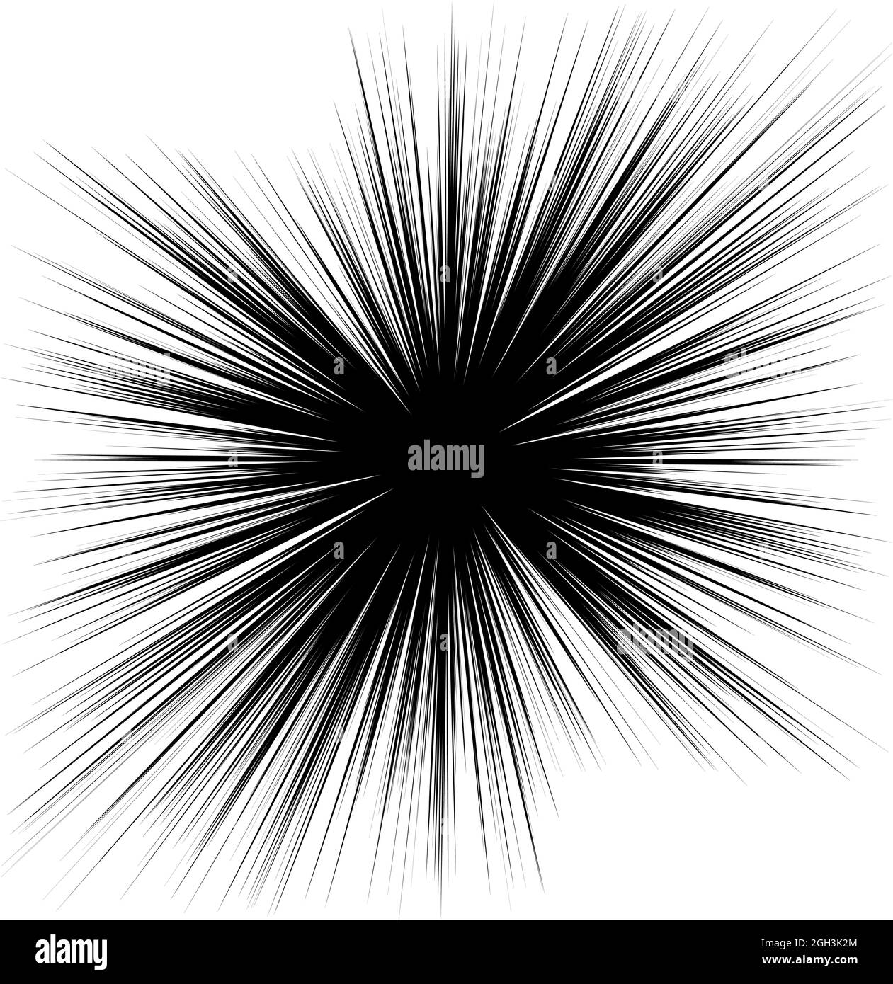 Radial, radiating dynamic rays, beams lines. Starburst, sunburst ...